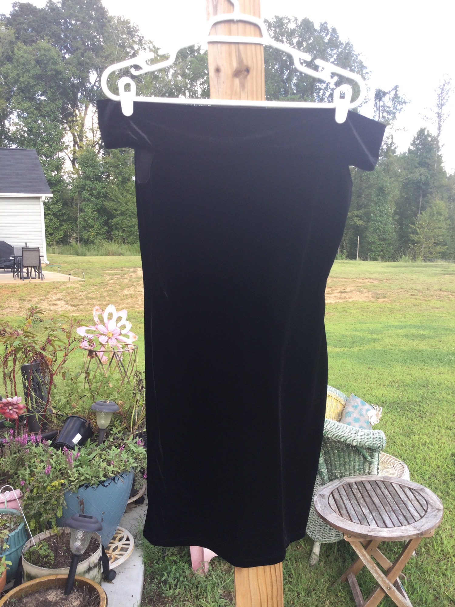 French connection womens black mini dress SIZE 8 NEW velvet off ...