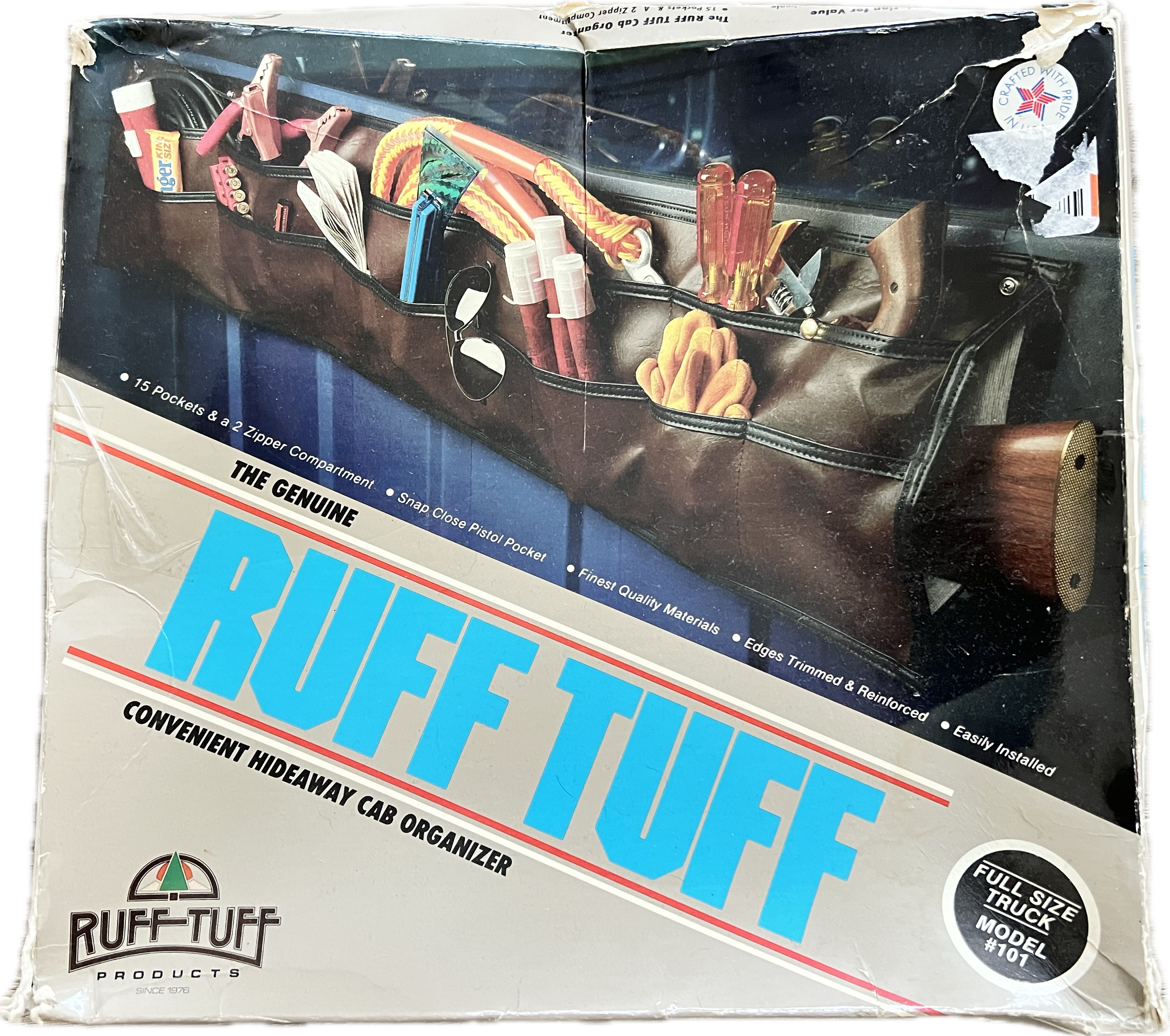 Vintage Ruff Tuff Hideaway Cab Organizer Gun Case 15 Pockets 2 Zipper ...