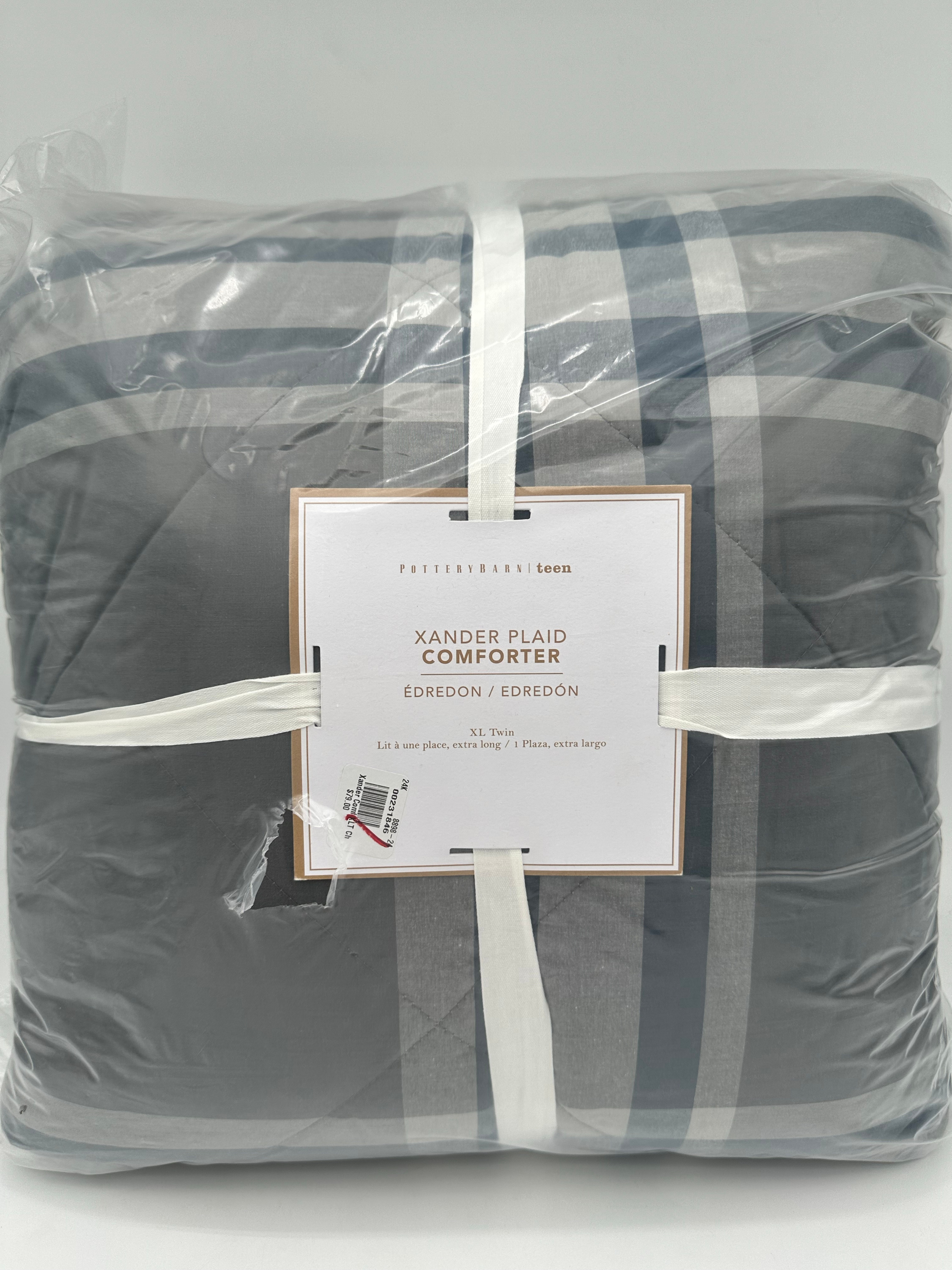 Xander plaid comforter store