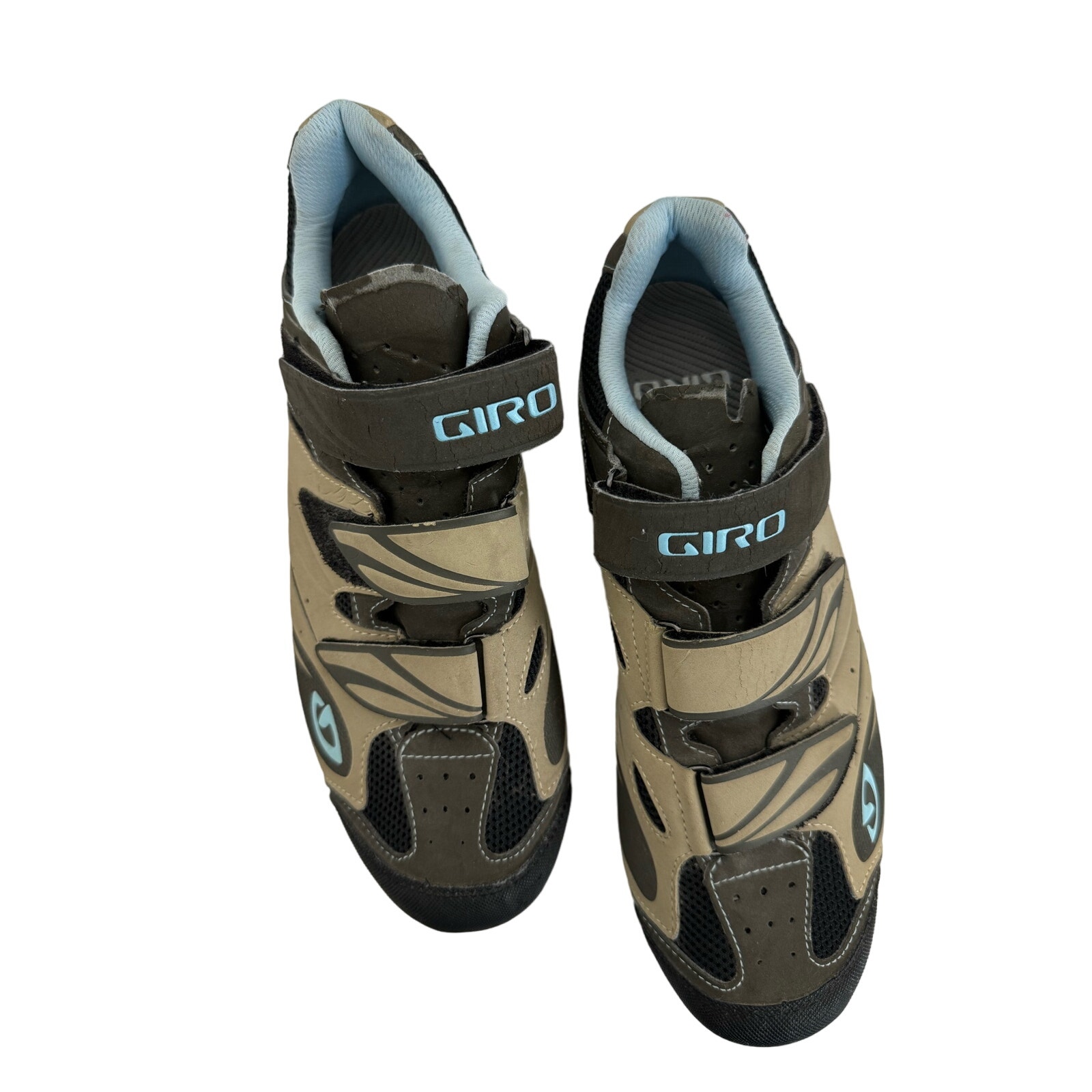 Giro Reva Womens Brown Tan Blue Mountain Cycling Shoes Size 9.75 US-W ...