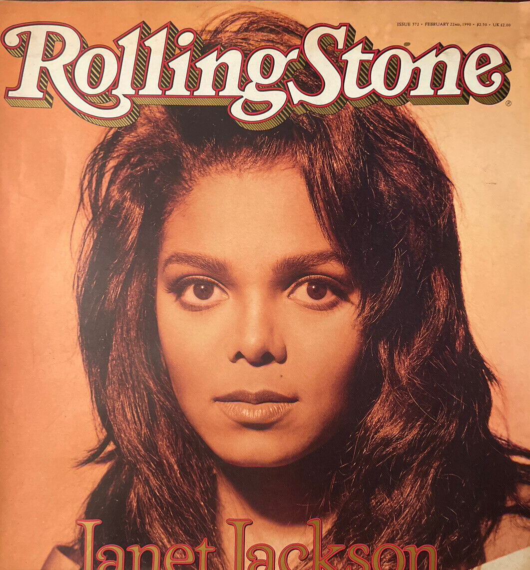 ROLLING STONE MAGAZINE Feb 22 1990 No 572 Janet Jackson On Cover And ...