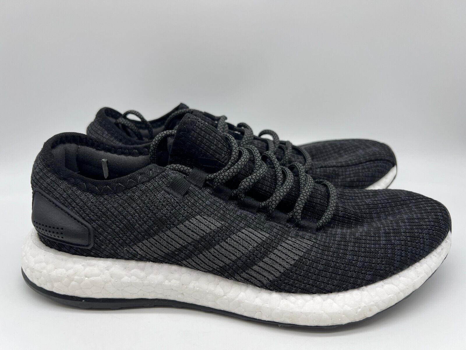 Adidas PureBoost Core Black White Athletic Running Shoes BA8899 Mens ...
