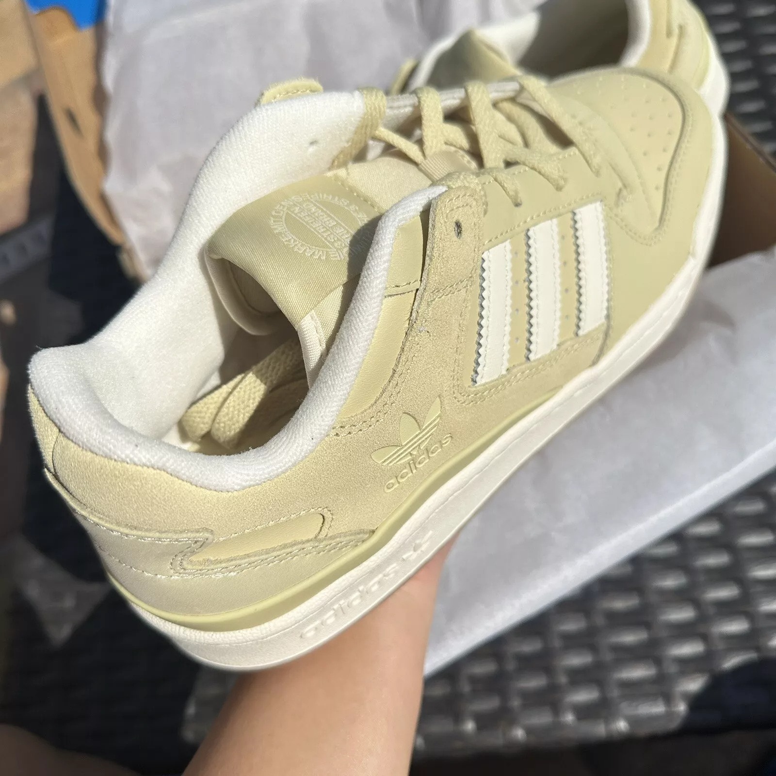 Size 9.5 - adidas Forum Low Sandy Beige Gum W for sale online | eBay
