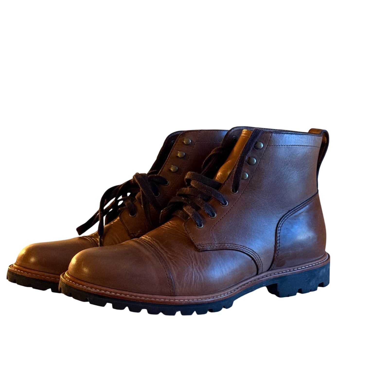 MENS J CREW Kenton Chromexcel Cap Toe Boot Size 10 "Natural" £135.84 ...