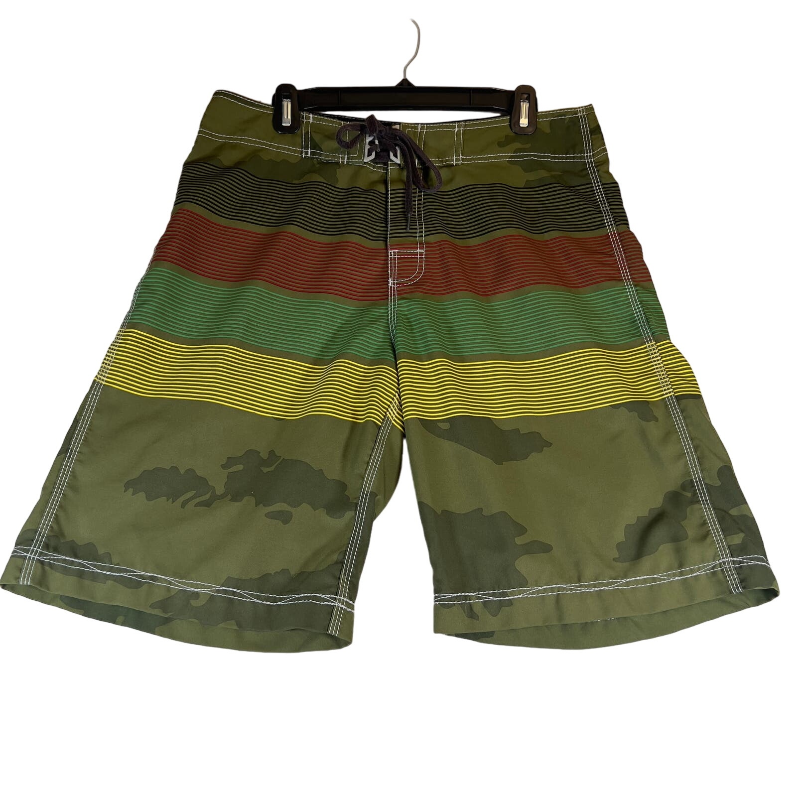 Billabong Boardshorts Men 34W Pocket Hook/Loop Fly String Swim Beach ...