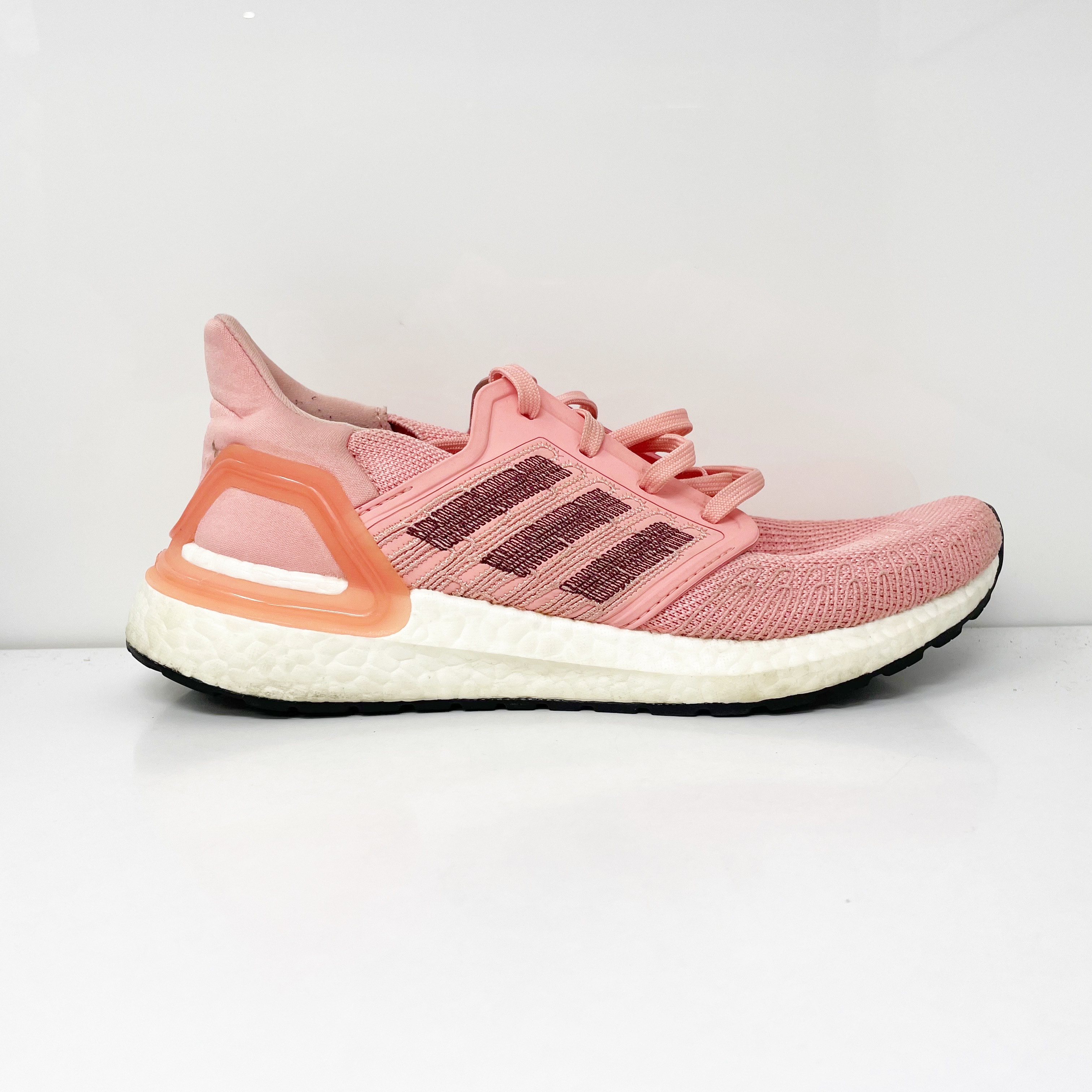 Adidas Womens UltraBoost 20 EG0716 Pink Running Shoes Sneakers Size 8 ...