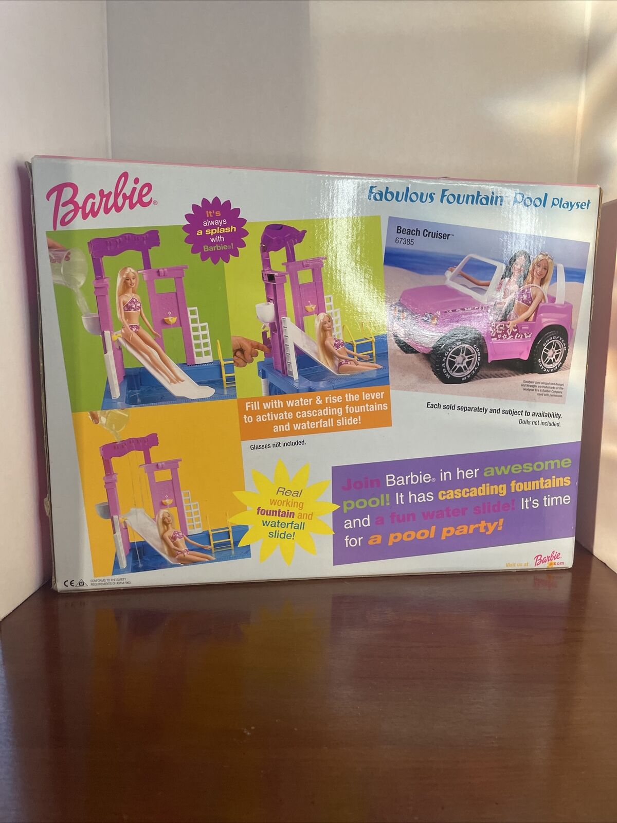 Barbie Fabulous Fountain Pool Playset 2002 Mattel 67390 for sale online ...