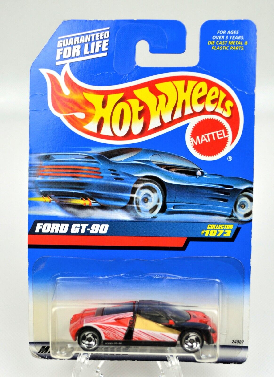 1999 Hot Wheels Blue Card Ford GT-90 Red Black w sbs Collector #1073 ...