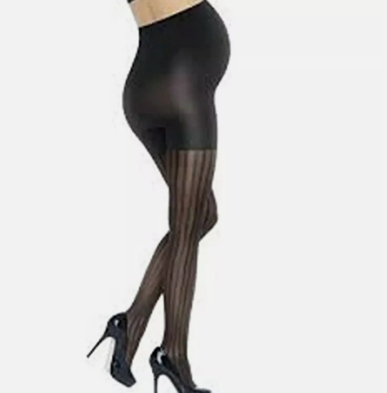 ASSETS BY SARA Blakely Marvelous Mama Terrific Tights Black Opaque ...