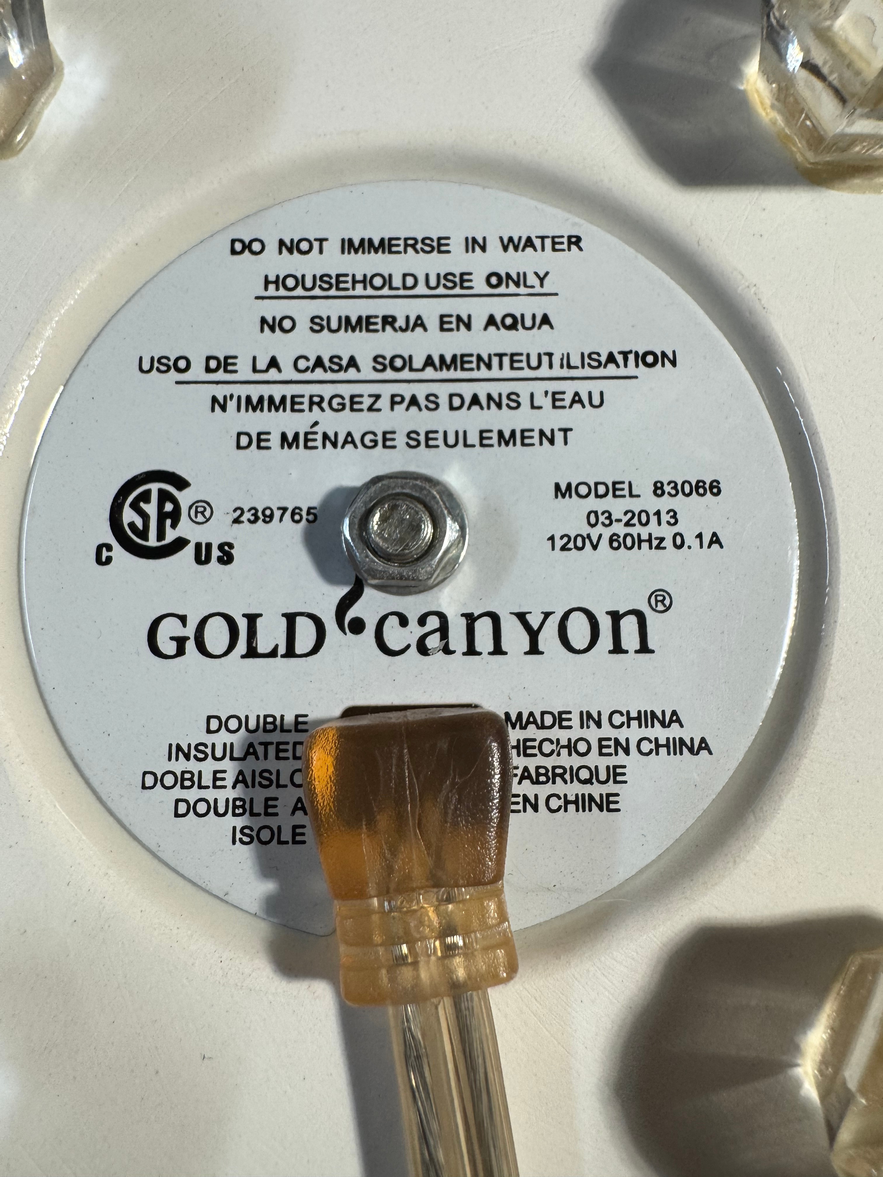 Gold Canyon Red Footed Pedestal Candle Wax Pod Electric Warmer with ...