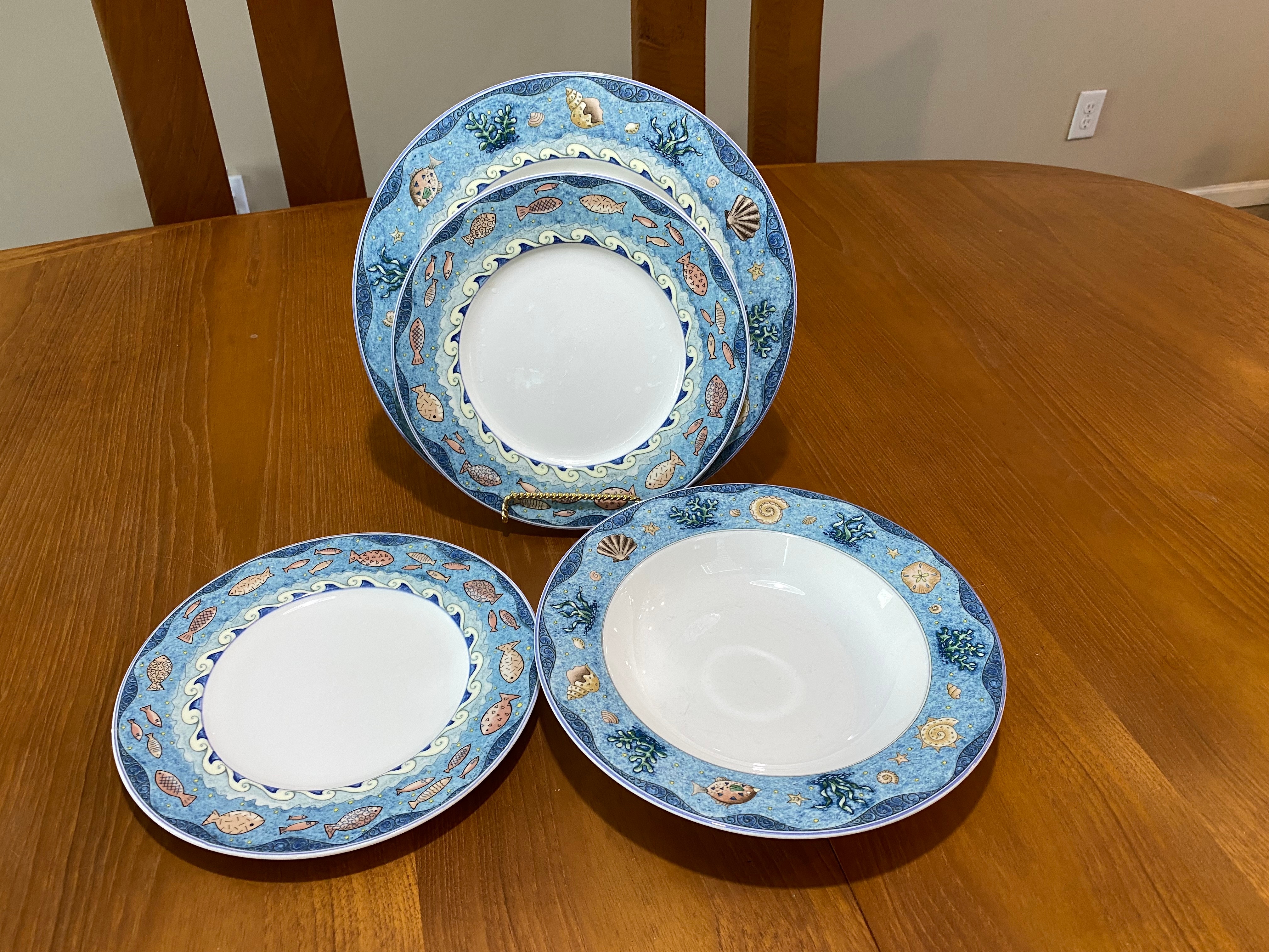 RARE!! 2002-04 Mikasa Ocean Medley dinner plate | eBay