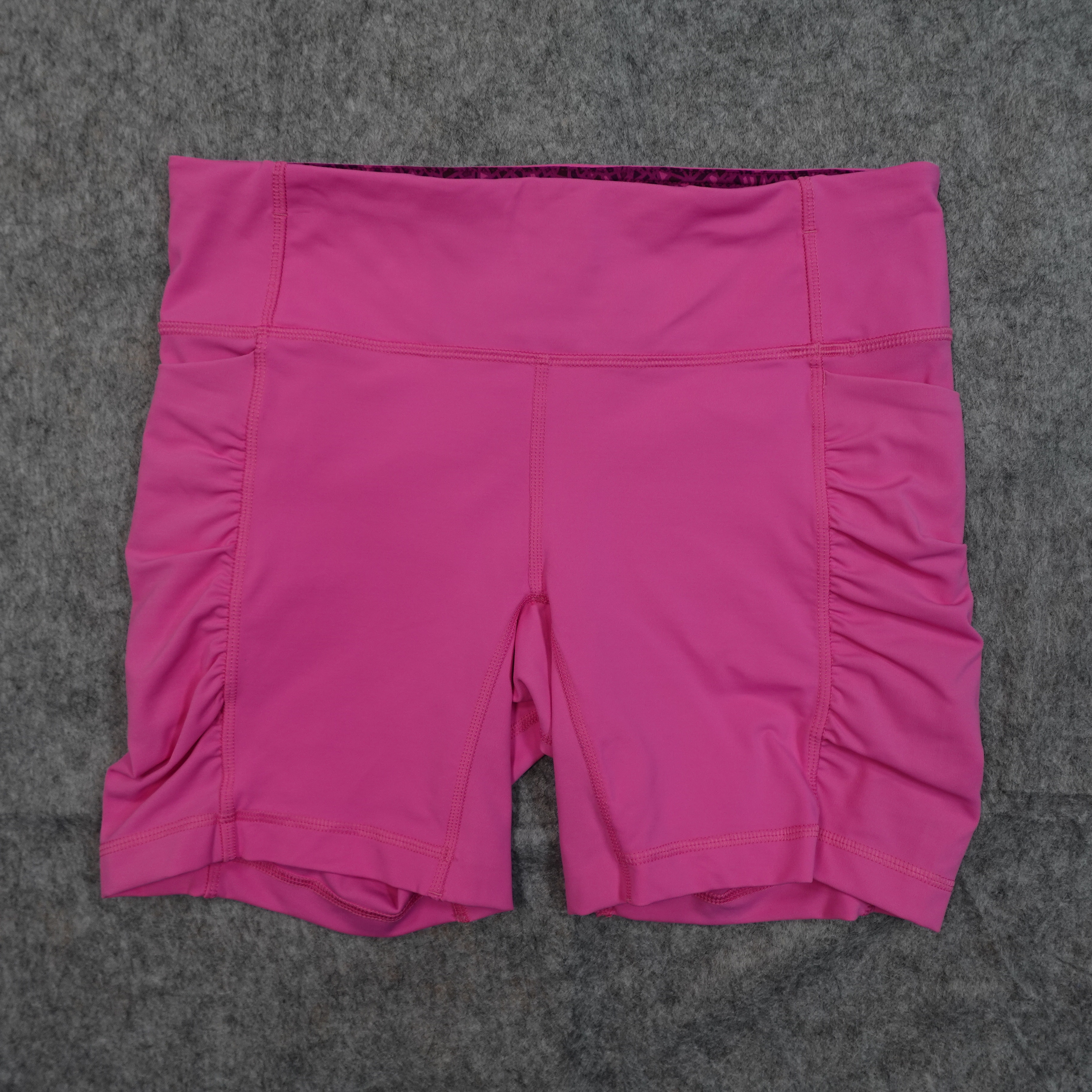 Lululemon Shorts Womens 8 Speed Track 6" Pink Run Gym Biker Workout ...