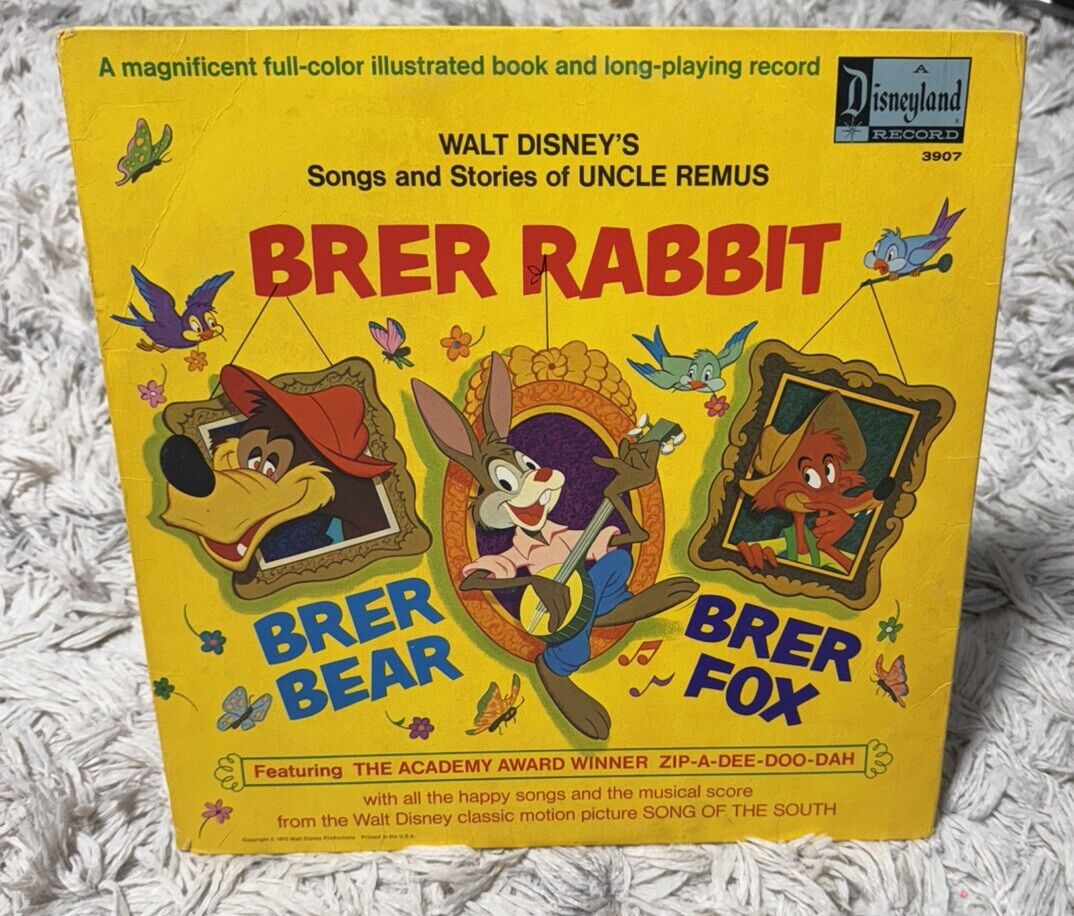 1970's Walt Disney's Songs and Stories of Uncle Remus Brer Rabbit | eBay